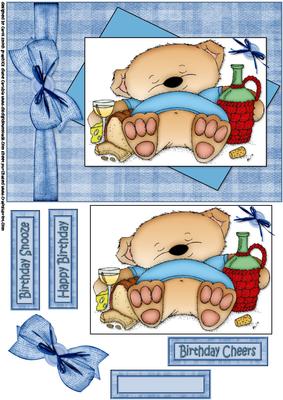 Birthday Snooze Quick Card - CUP338663_1209 | Craftsuprint