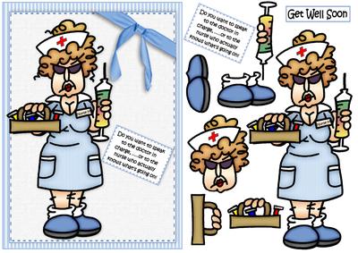 Nurse Margaret Get Well Soon - CUP382367_1209 | Craftsuprint