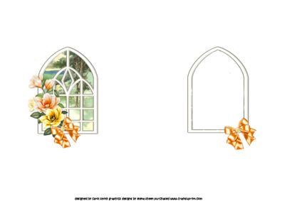Primrose Wood Through the Window Insert - CUP474728_1209 | Craftsuprint