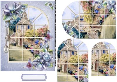 Dovecote Cottage Through the Window Pyramid - CUP513008_1209 | Craftsuprint