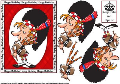 Bagpiper Birthday - CUP551464_1209 | Craftsuprint