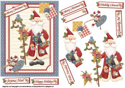 Quilters Patchwork Santa - CUP563524_1209 | Craftsuprint