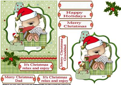 Relax and Enjoy Chritmas Quick Card - CUP582959_1209 | Craftsuprint