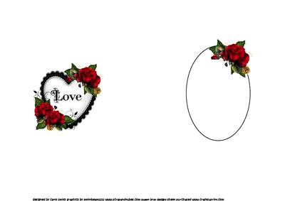 The Love Heart Quick Card Insert - CUP595667_1209 | Craftsuprint