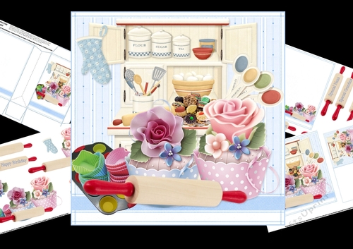 7x7 Baking queen mini kit - CUP699216_1209 | Craftsuprint