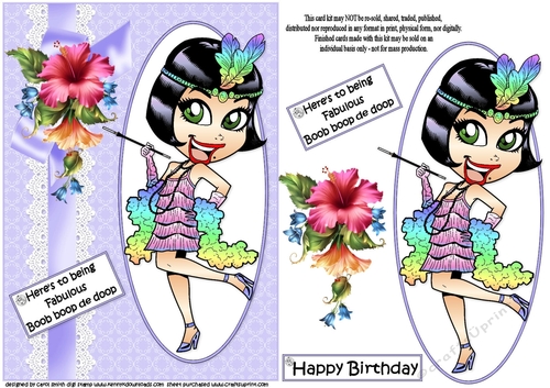 Fabulous birthday wishes Boop boop de doop quick card - CUP718686_1209 ...