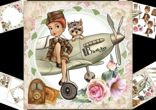 8x8 Flying high with birthday wishes mini kit - CUP799185_1209 ...