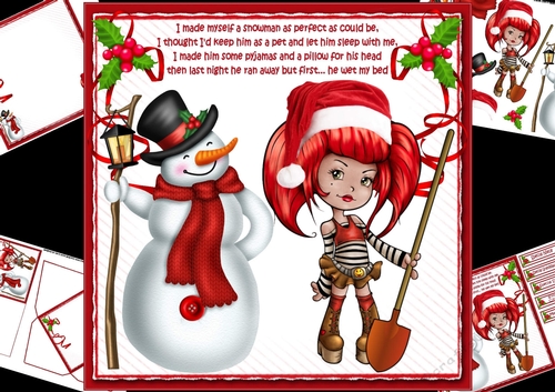 8x8 I made a snowman teen mini kit - CUP931077_1209 | Craftsuprint