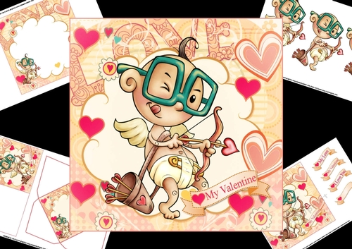 7x7 Hilarious but Oh so cute cupid mini kit - CUP943970_1209 | Craftsuprint