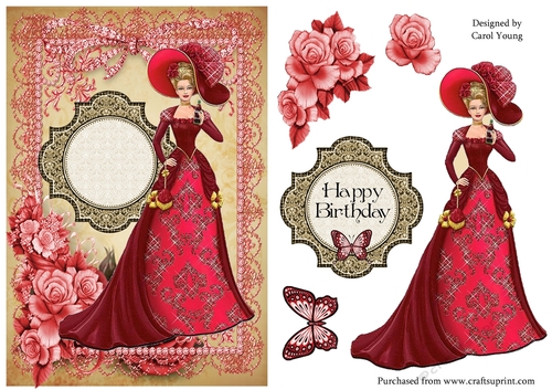 Lady Frame 1 - CUP1020768_1827 | Craftsuprint