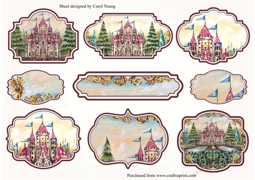 Castle Labels - CUP960470_1827 | Craftsuprint