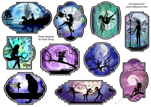 Fairy Labels - CUP986562_1827 | Craftsuprint