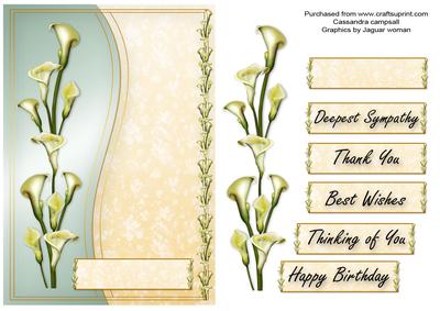 Lilly Card Front - CUP209624_1121 | Craftsuprint