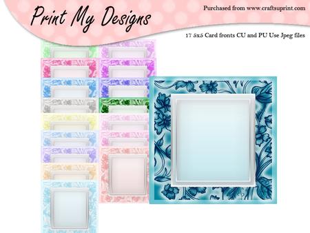 5x5 Card Fronts Set 13 - CUP214410_1121 | Craftsuprint