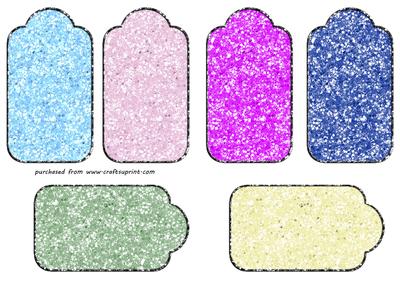 Christmas Glitter Tags 2 - CUP243385_1121 | Craftsuprint
