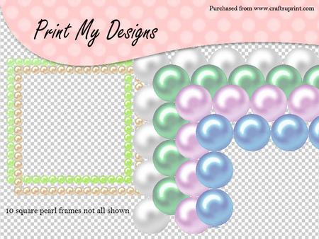 Pearl Square Frames - CUP251605_1121 | Craftsuprint