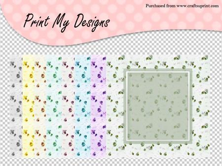 Floral 5x5 Country Style Paper Frames - CUP265495_1121 | Craftsuprint