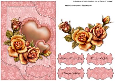 Floral Card Front - CUP294867_1121 | Craftsuprint