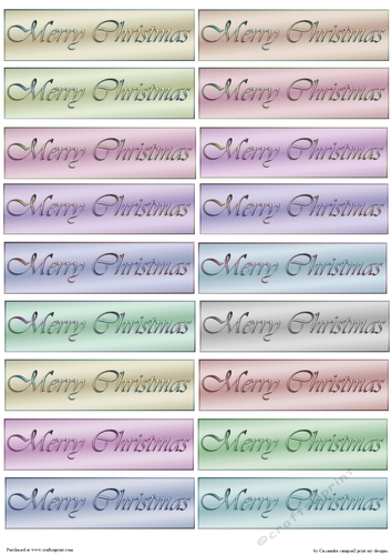 Christmas Sentiment Tags - CUP802217_1121 | Craftsuprint