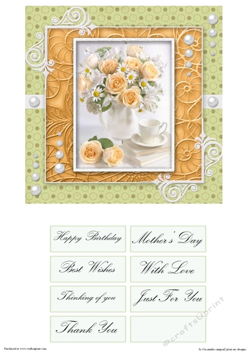 floral Toppers with - CUP850888_1121 | Craftsuprint