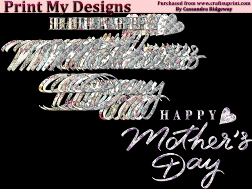mum floral text - CUP854757_1121 | Craftsuprint