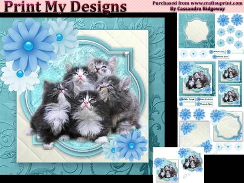 cute kittens mini kit - CUP858128_1121 | Craftsuprint