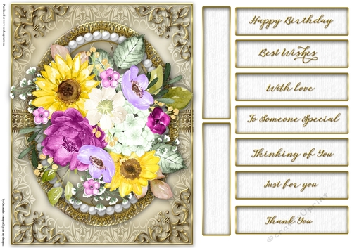 Floral card for many occasions - CUP914381_1121 | Craftsuprint
