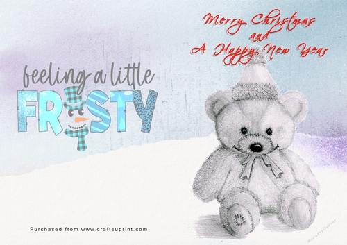 No Cut Just Print Christmas Cards - CUP1180009_59450 | Craftsuprint