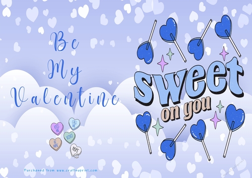 No Cut Just Print Valentines Day Card - CUP1189035_59450 | Craftsuprint