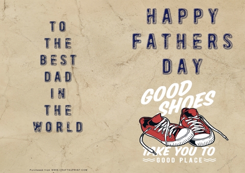 No Cut Just Print Fathers Day Cards - CUP1191930_59450 | Craftsuprint