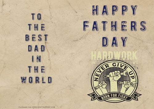 No Cut Just Print Fathers Day Cards - CUP1191934_59450 | Craftsuprint