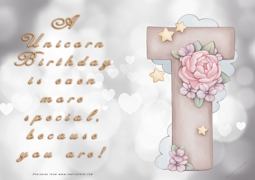 NCJP - A Unicorn Birthday - Letter T - CUP1194553_59450 | Craftsuprint