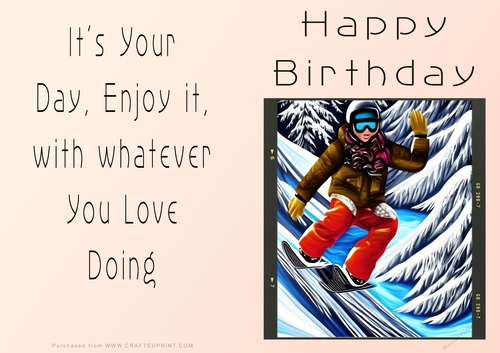 NCJP - Birthday Fantasy SNowboarding and Skiing - CUP1198718_59450 ...