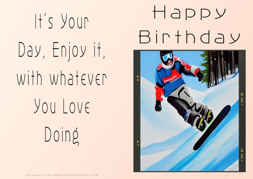 NCJP - Birthday Fantasy Snowboarding and skiing - CUP1198725_59450 ...