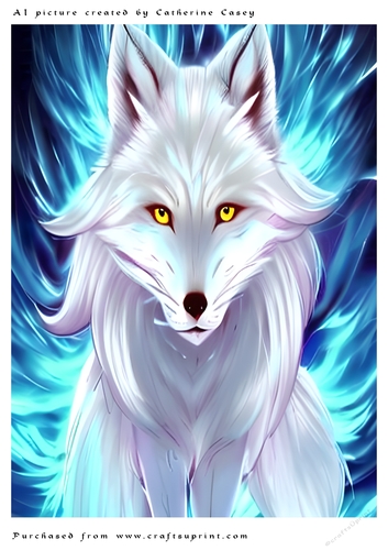AI (Artificial Intelligence) A4 Beautiful Fantasy Picture of an Arctic ...