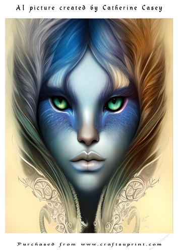 AI (Artificial Intelligence) A4 Beautiful Fantasy Picture of Stunning ...