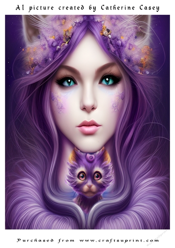 AI (Artificial Intelligence) A4 Beautiful Fantasy Picture of Stunning ...
