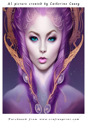 AI (Artificial Intelligence) A4 Beautiful Fantasy Picture of Stunning ...