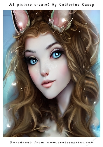 AI (Artificial Intelligence) A4 Beautiful Fantasy Picture of Stunning ...