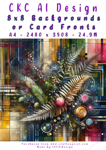 Abstract Art 8x8 Card Fronts or Backgrounds - CUP1280005_59450 ...