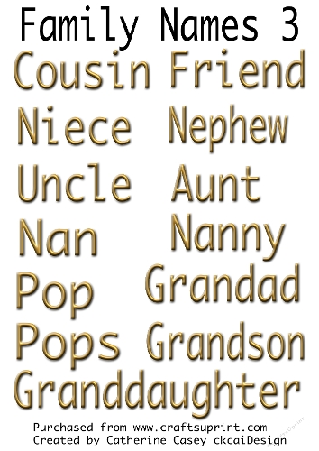 Family Name Png Labels Set 3 - CUP1368797_59450 | Craftsuprint