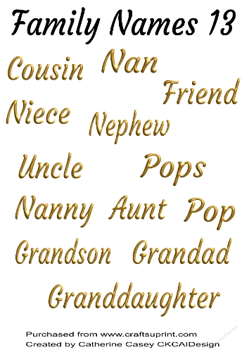 Family Name Png Labels Set 13 - CUP1368809_59450 | Craftsuprint