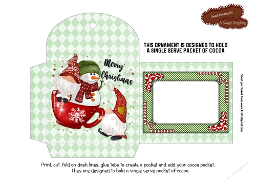 Merry Christmas Cocoa Packet Christmas Ornament - CUP1177466_80573 ...