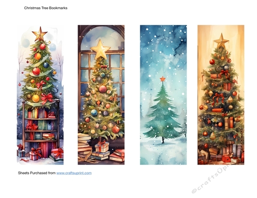 Christmas Tree Bookmarks - CUP1241726_87117 | Craftsuprint