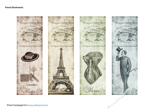 French Bookmarks - CUP1252904_87117 | Craftsuprint