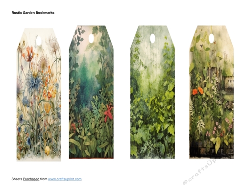 Rustic Garden Bookmarks - CUP1254908_87117 | Craftsuprint