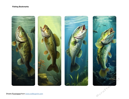 Fishing Bookmarks - CUP1255486_87117 | Craftsuprint