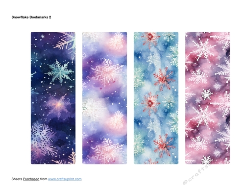 Snowflake Bookmarks 2 - CUP1258210_87117 | Craftsuprint