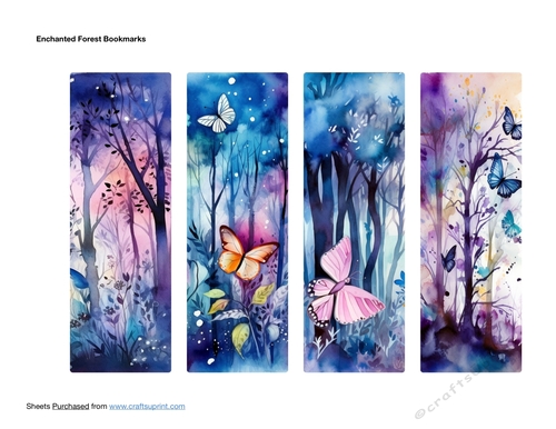 Enchanted Forest Bookmarks - CUP1258757_87117 | Craftsuprint