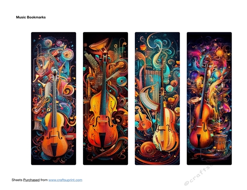 Music Bookmarks - CUP1260092_87117 | Craftsuprint